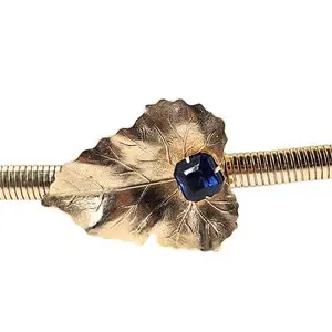 MADISON BEVERLY HILLS Vintage 1980s Leaf Snake Tone Stretch Belt