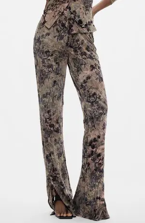 Desigual Flocked Long Trousers