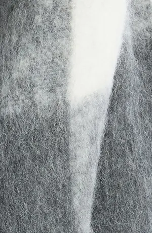 Eileen Fisher Check Alpaca & Virgin Wool Blend Scarf - Plaster