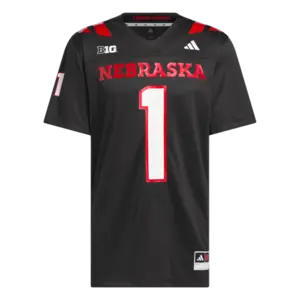Adidas 1 Nebraska Huskers Our Red Burns Brighter Premier Strategy Jersey