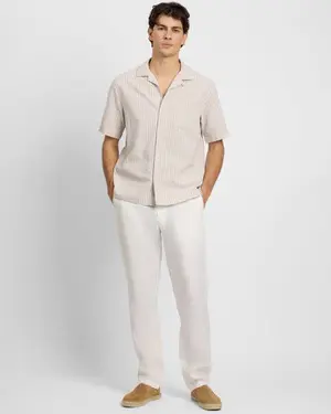 Onia Variegated Stripe Convertible Vacation Shirt