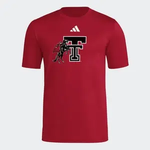 Adidas Texas Tech Raiders 2026 Locker Logo Pre-game T-shirt - Red