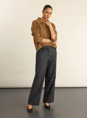 Baukjen Gwynnie Wool Blend Wide Leg Trousers
