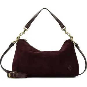 PATRICIA NASH Kolena Suede Leather Crossbody Bag - Plum