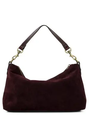 PATRICIA NASH Kolena Suede Leather Crossbody Bag - Plum