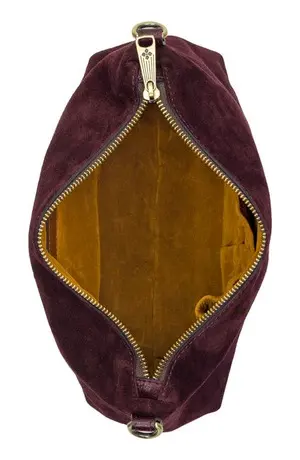 PATRICIA NASH Kolena Suede Leather Crossbody Bag - Plum