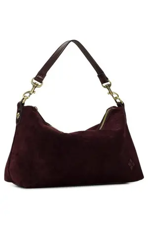 PATRICIA NASH Kolena Suede Leather Crossbody Bag - Plum