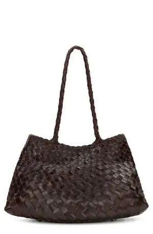 PATRICIA NASH Violaine Leather Satchel Chocolate