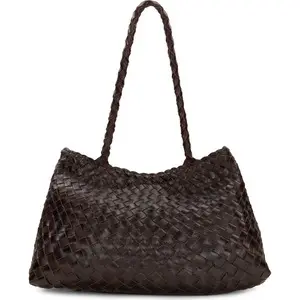 PATRICIA NASH Cheri Leather Satchel - Chocolate