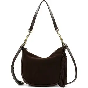 PATRICIA NASH Calanna Leather Hobo Bag - Chocolate