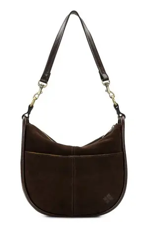 PATRICIA NASH Calanna Leather Hobo Bag - Chocolate