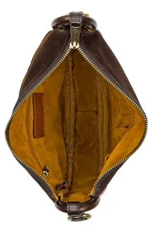 PATRICIA NASH Calanna Leather Hobo Bag - Chocolate