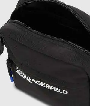 Karl Lagerfeld Logo Nylon Reporter Bag