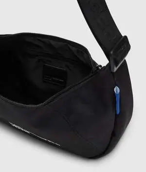 Karl Lagerfeld Logo Nylon Moon Bag