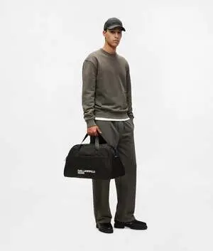 Karl Lagerfeld Logo Nylon Gym Bag