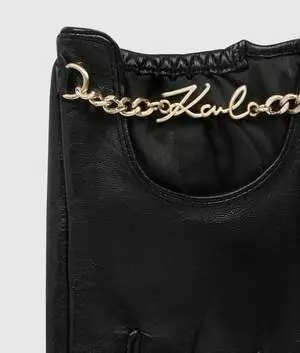 Karl Lagerfeld K/signature Chain Fingerless Gloves