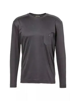 Zimmerli Chest-pocket Long-sleeve T-shirt - Grey