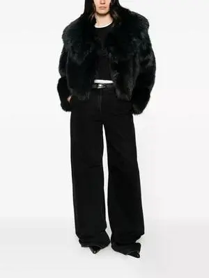 Patrizia Pepe Faux-fur Oversized Jacket