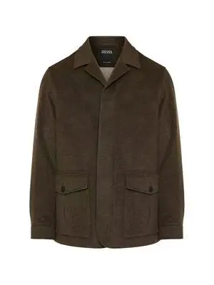 Zegna Oasi Cashmere Elements Falcon Jacket - Brown