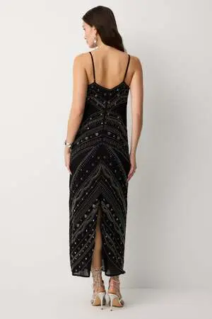 Ramy Brook Ariela Beaded Midi Dress