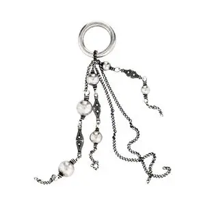 ANN DEMEULEMEESTER Geometric Charm Biny Ring 'antique - Silver