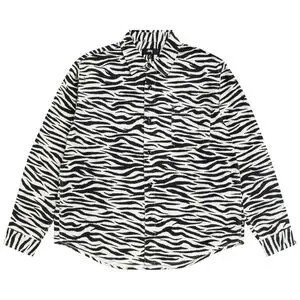 StÜssy Animal Print Flannel Shirt 'zebra - Multicolor