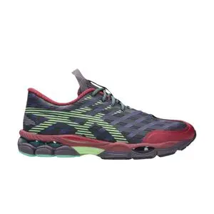 Asics Kiko Kostadinov X Us8-s Gel-sj33 'deep Plum Fresh Grass - Blue