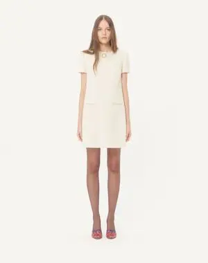 Valentino Garavani Short Dress In Little Square Tweed