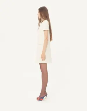 Valentino Garavani Short Dress In Little Square Tweed