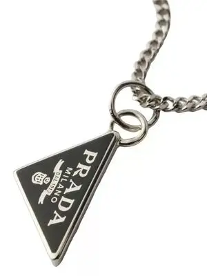 Prada Enameled Metal Necklace