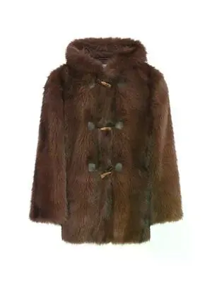 UNREAL FUR Duffle Faux-fur Hooded Coat