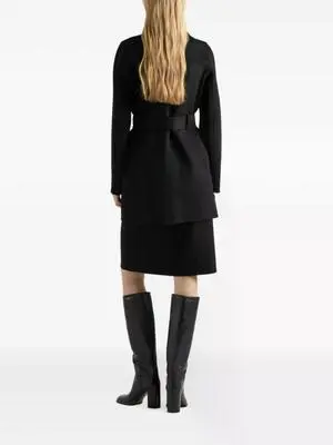 Prada Double-cloth Midi Skirt