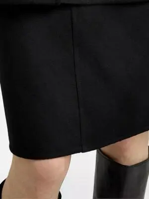 Prada Double-cloth Midi Skirt