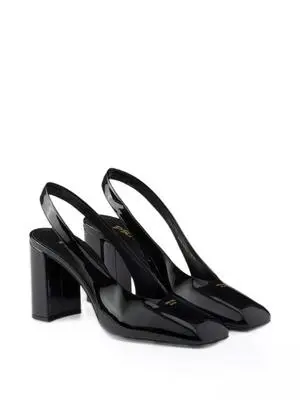 Prada Patent-leather Slingback Pumps