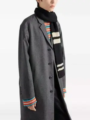 Prada Chest-pocket Single-breasted Coat