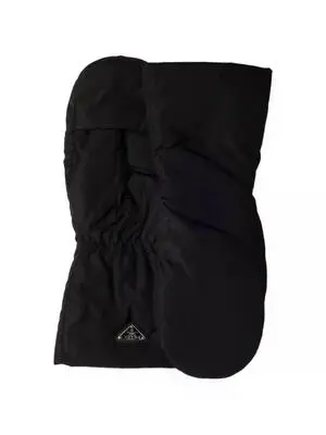 Prada Re-nylon Mittens - Black