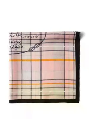Prada Printed Silk Twill Scarf 55 - Pink
