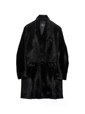 Prada Leather Coat - Black
