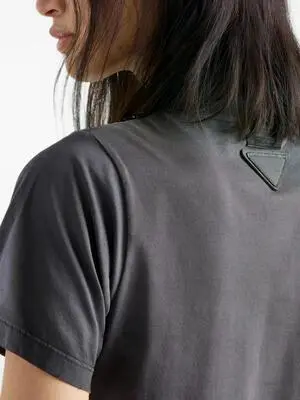 Prada Garment-dyed, Distressed Jersey T-shirt