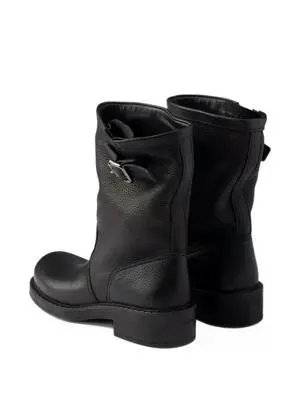 Prada Leather Mid-calf Boots