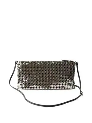 Prada Small Satin And Metal Mesh Shoulder Bag