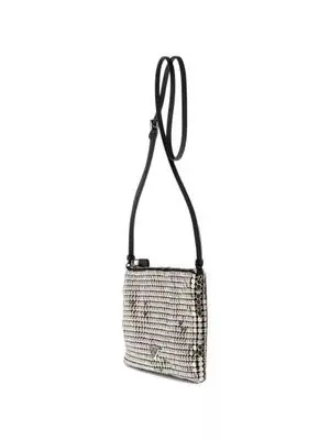 Prada Small Satin And Metal Mesh Shoulder Bag