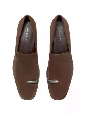 Tory Burch Pierced Suede Loafers