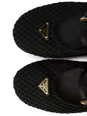 Prada Mesh Fabric Ballerinas