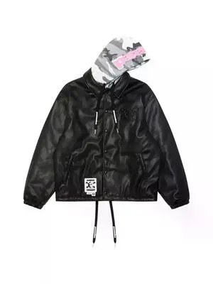 AAPE BY *A BATHING APE X Erased Hooded Bomber Jacket