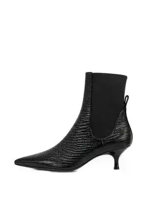 GIABORGHINI Tara Pointed-toe Boots - Black