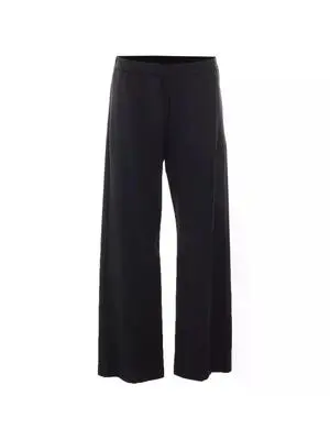 RUE DU BAC Elasticated-waist Trousers - Black