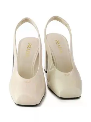 Prada Patent Leather Slingback Pumps