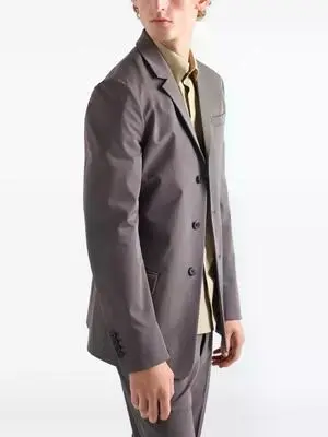 Prada Single-breasted Stretch Technical Fabric Jacket