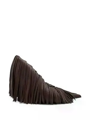 GIABORGHINI Amelia Fringe Pumps - Brown